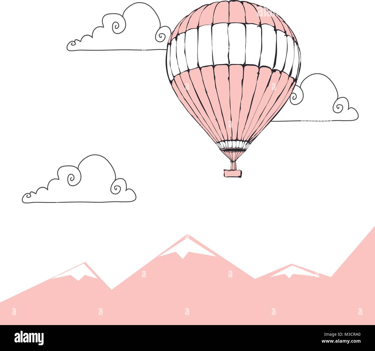 Hot air balloon drawing hi-res stock photography and images - Alamy