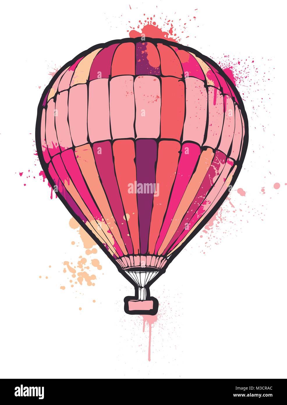 Hot air balloon drawing hi-res stock photography and images - Alamy