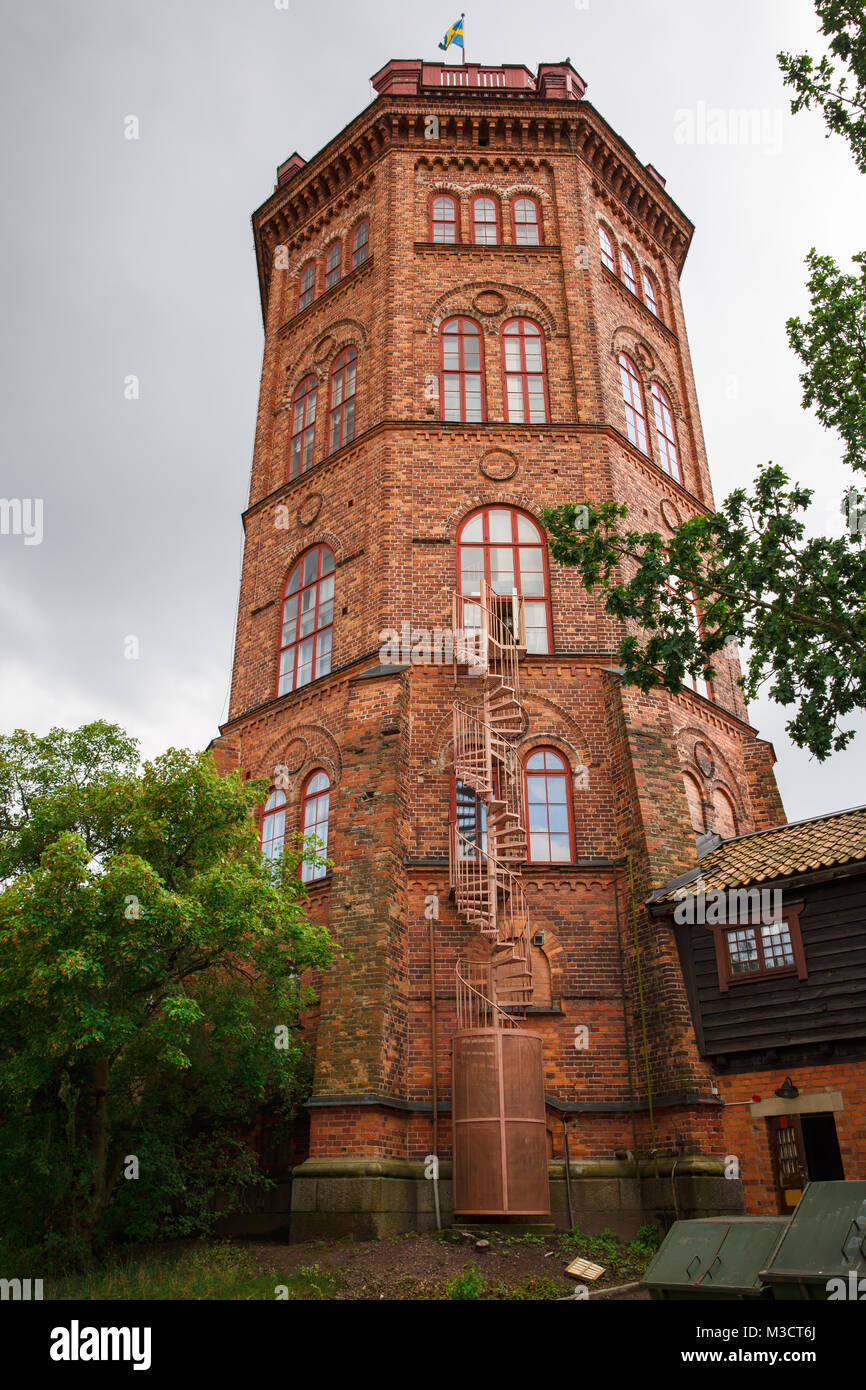 Bredablick tower at Skansen, the first open-air museum and zoo, located ...