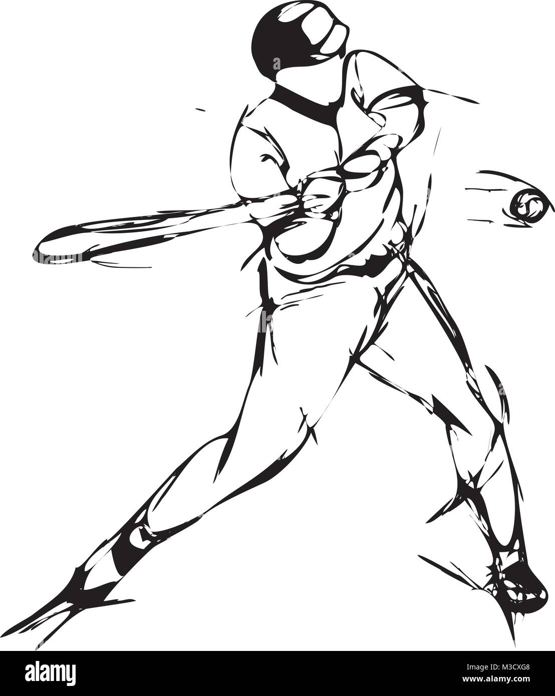 Baseball sketch hi-res stock photography and images - Alamy