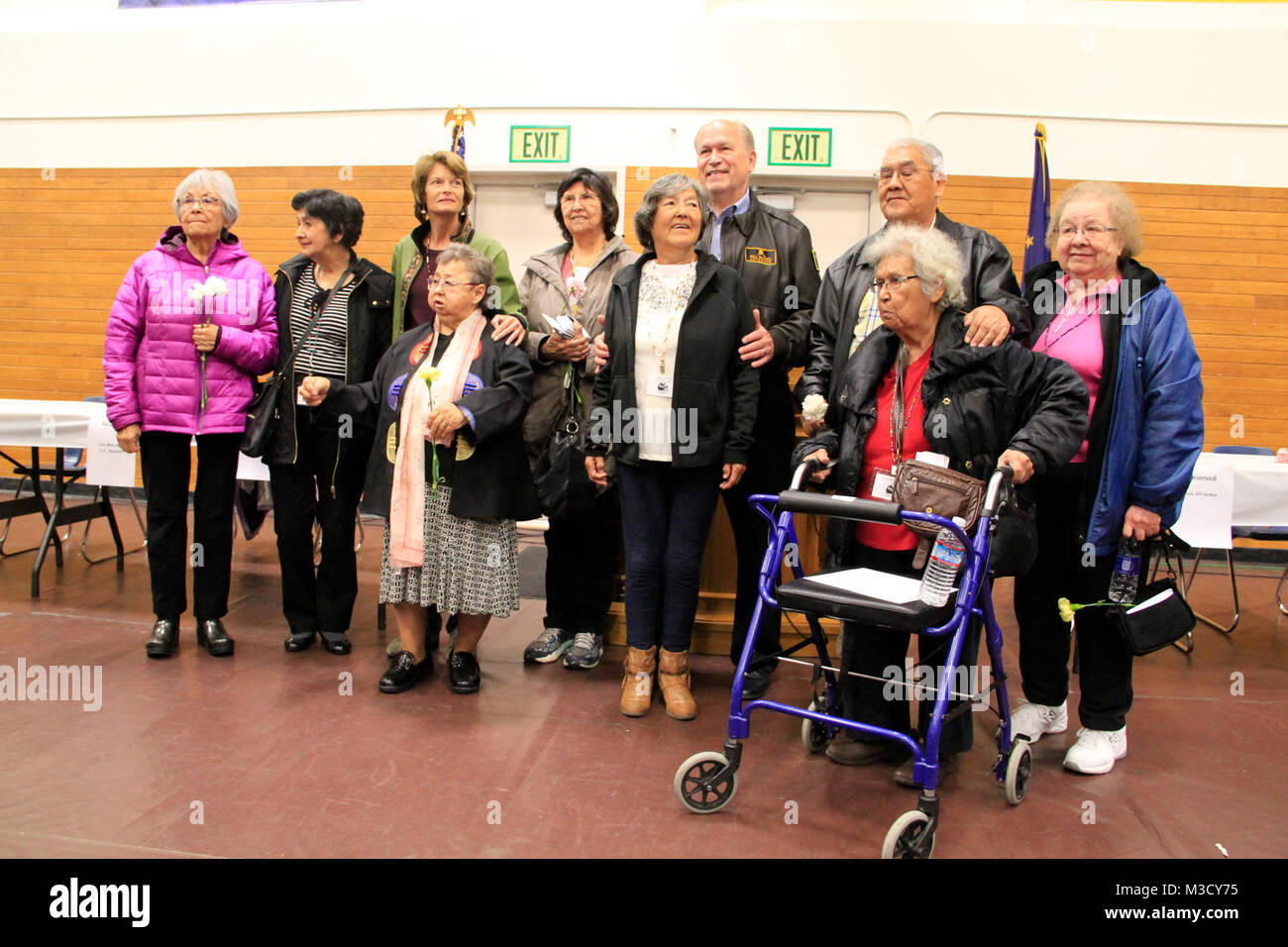 Group photos at memorial ceremony Stock Photo - Alamy