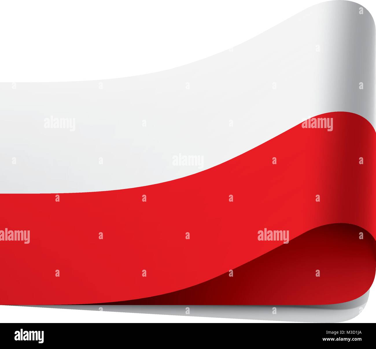 Poland flag, vector illustration Stock Vector Image & Art - Alamy