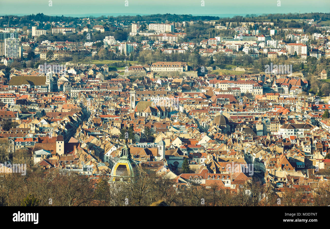 Magnificent views of the town seen from the Citadel's rampart walk ...