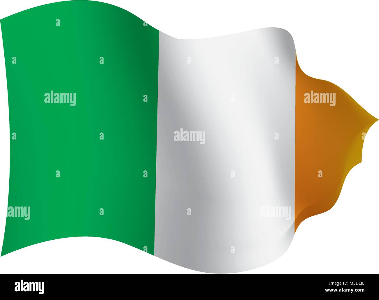 Ireland flag, vector illustration Stock Vector Image & Art - Alamy