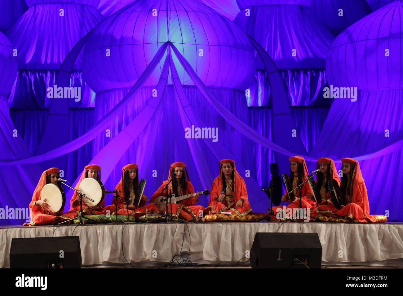 Lahore, Pakistan. 09th Feb, 2018. Pakistani artists from all over the ...
