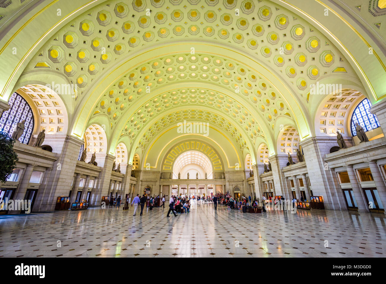 WASHINGTON DC - JUNE 17, 2016: Union Station in DC. The historic ...
