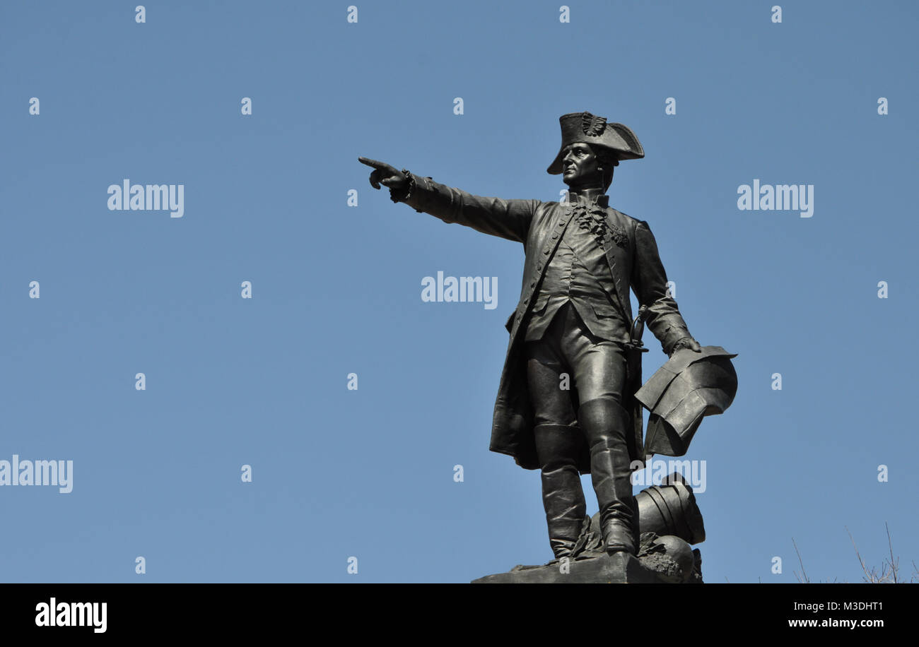 Statue of Major General Rochambeau in Lafayette Park across from the ...