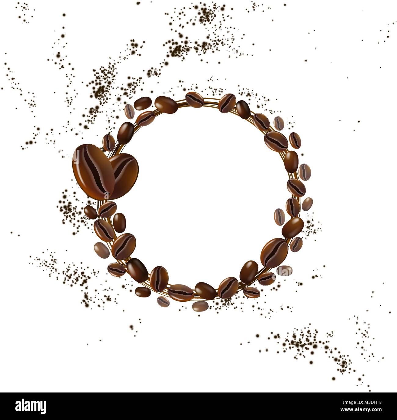 Arabica coffee seed Stock Vector Images - Alamy