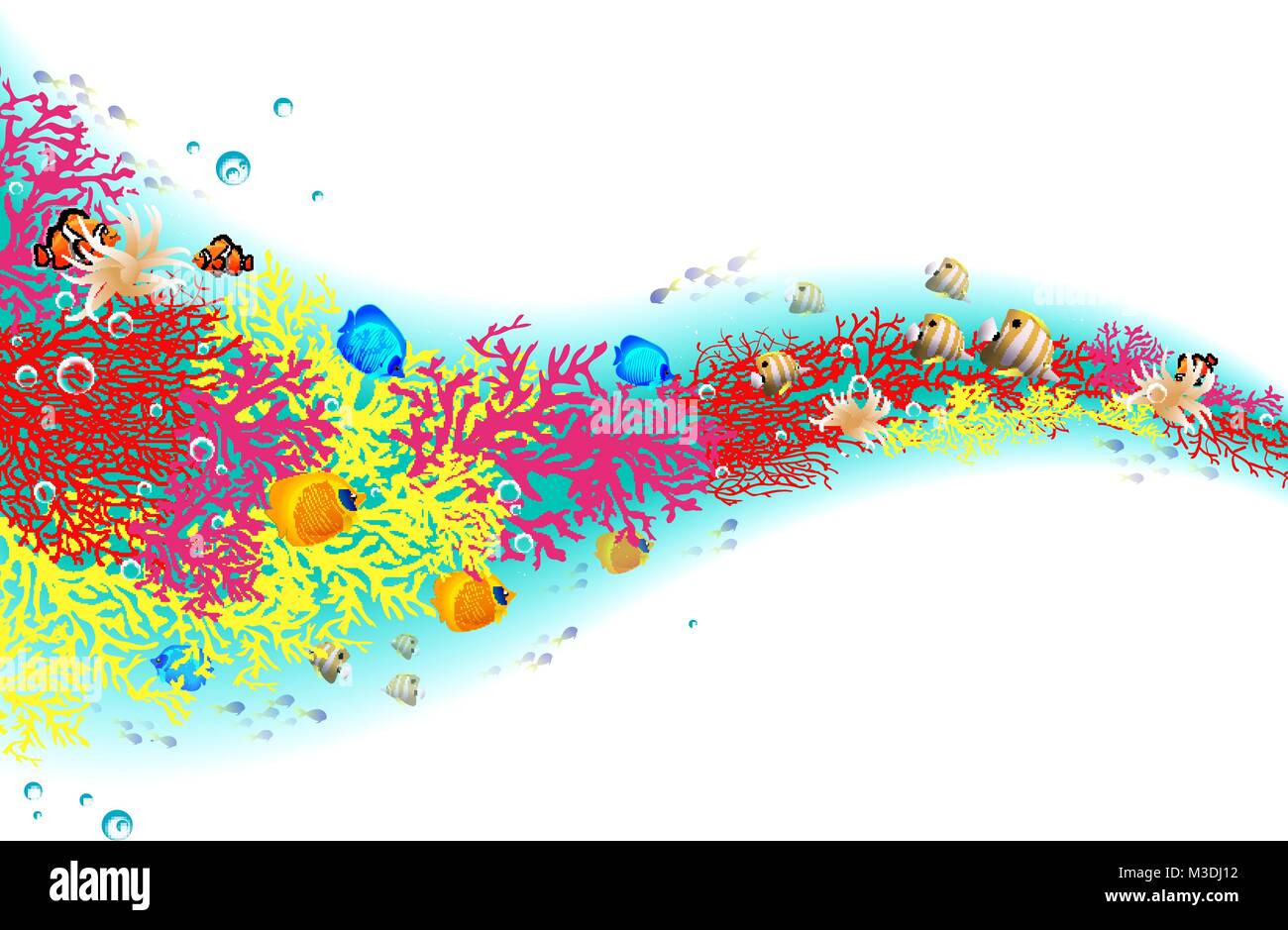 Coral Fish Stock Vector Images - Alamy