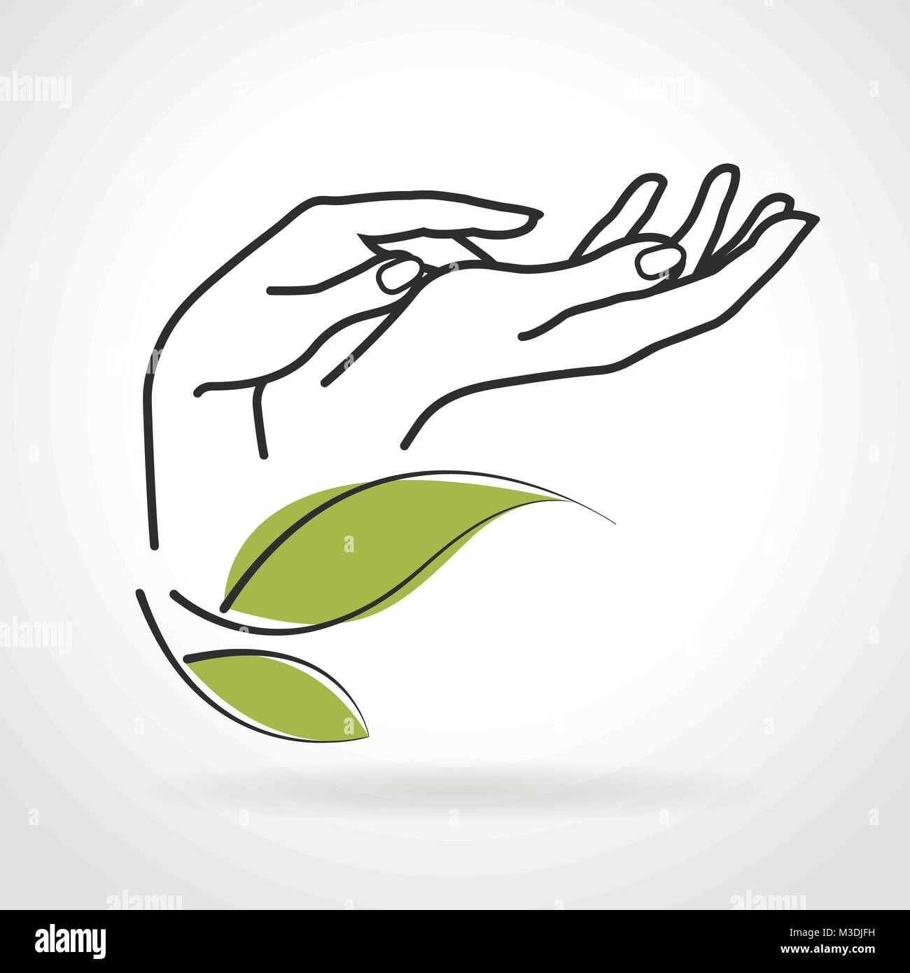 Caring hands silhouette hi-res stock photography and images - Alamy