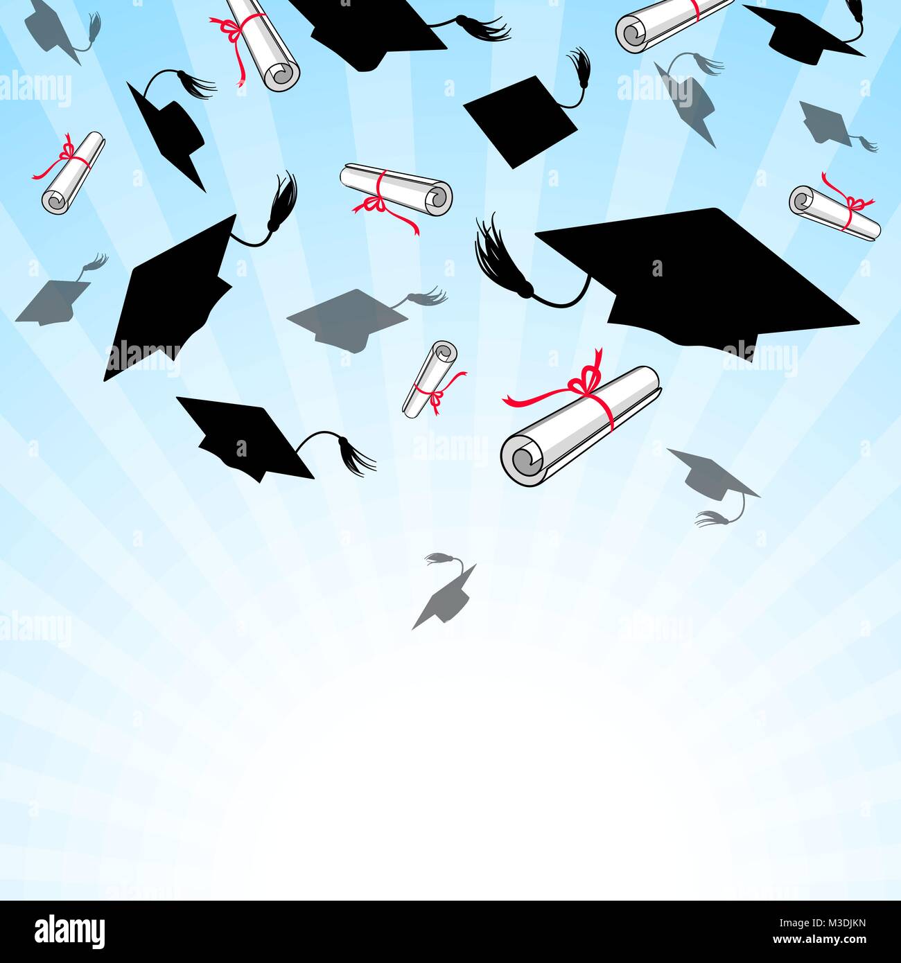 Graduation student throw Stock Vector Images - Alamy