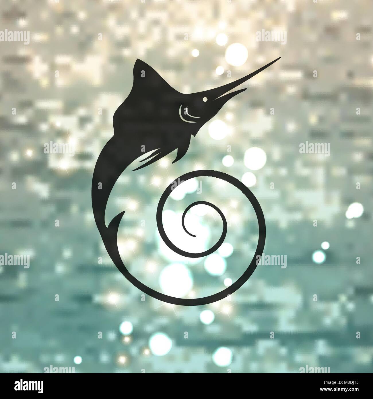 Fish logo design in Stock Vector Images - Alamy