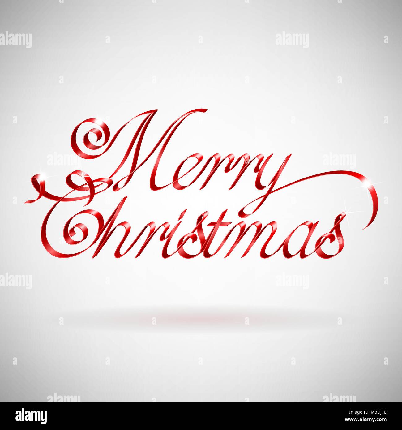 Merry christmas lettering red Stock Vector Images - Alamy