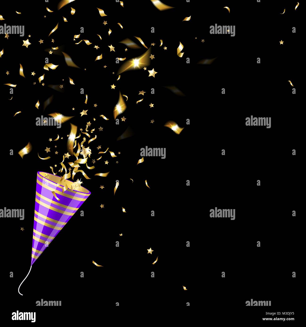 Party poppers isolated Stock Vector Images - Alamy