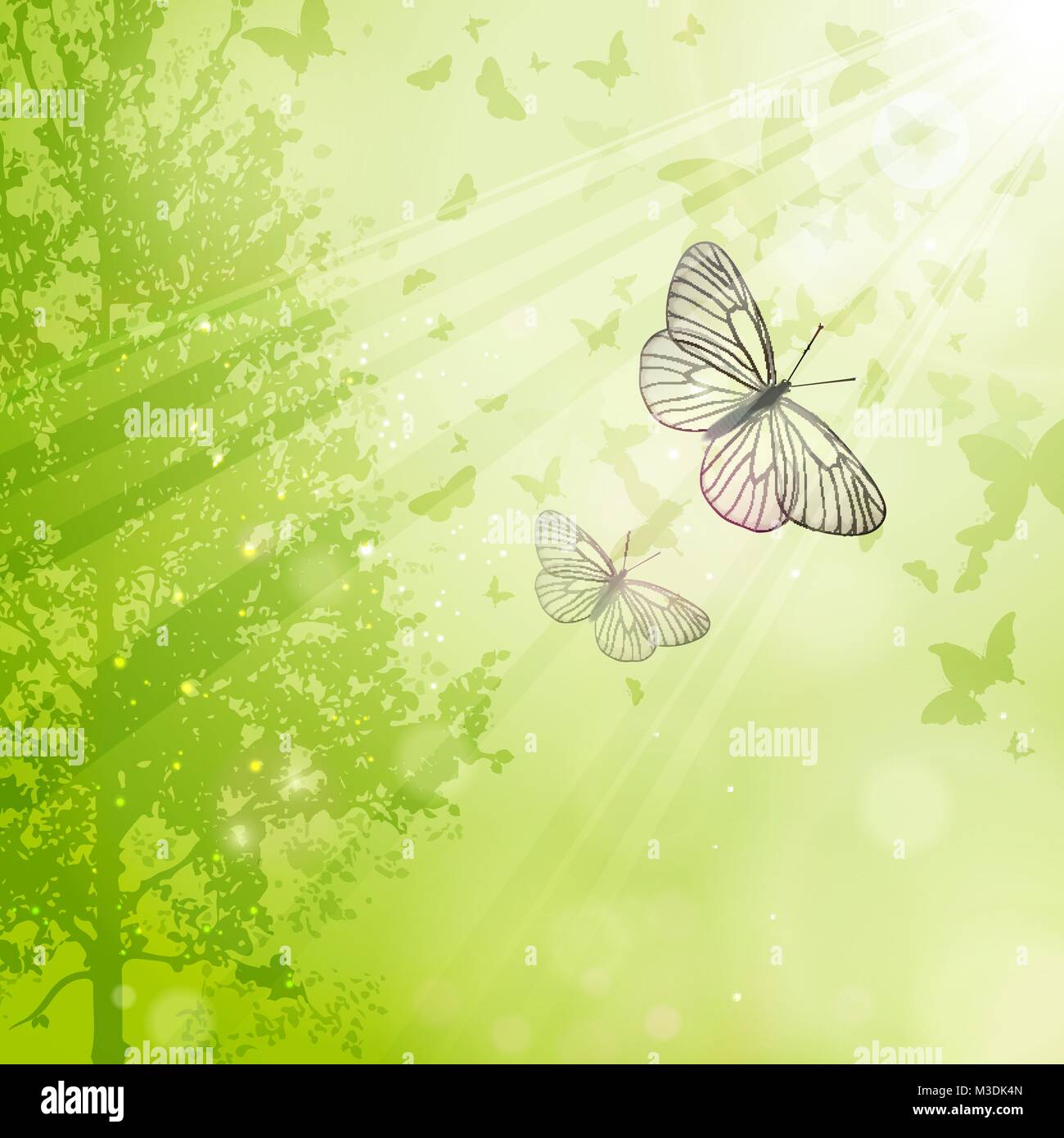 Butterflies butterfly flower Stock Vector Images - Alamy