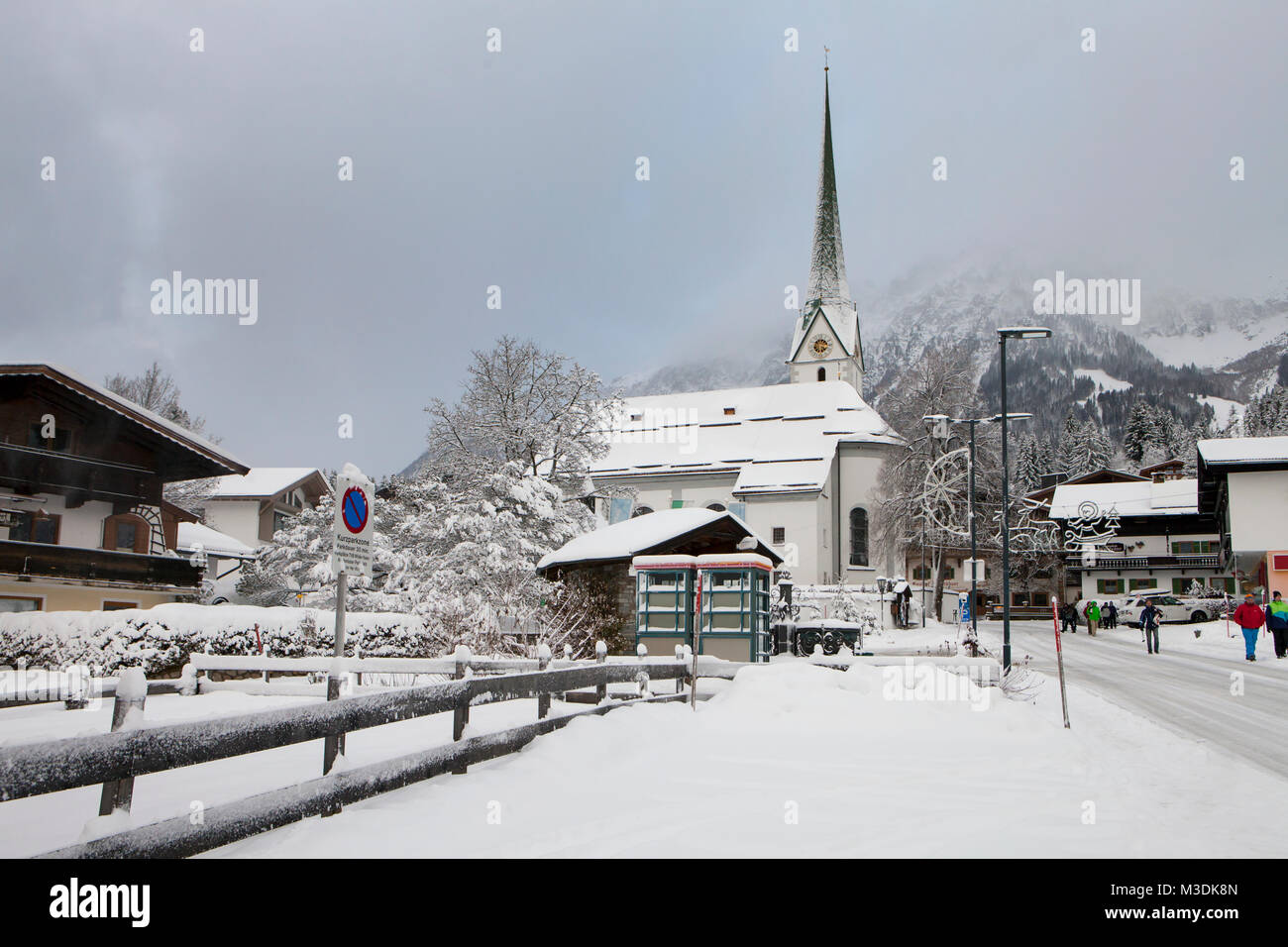 Tyrolean ski village hi-res stock photography and images - Alamy