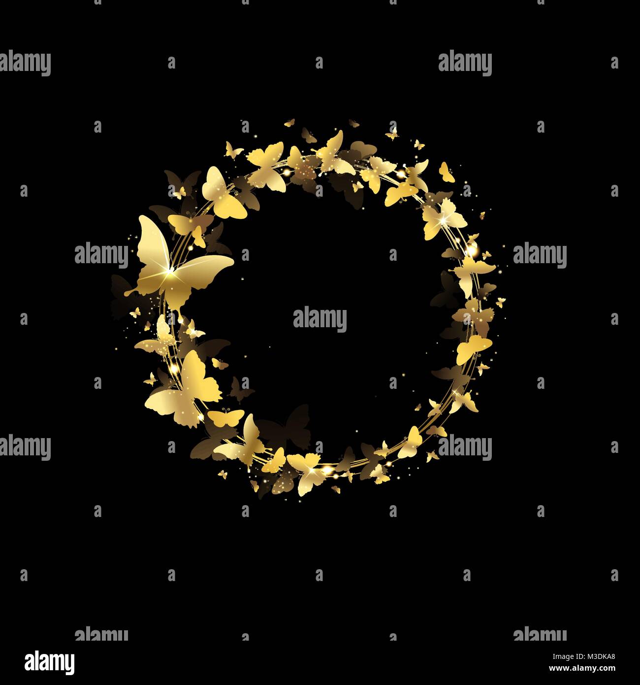Colored confetti on black Stock Vector Images - Alamy