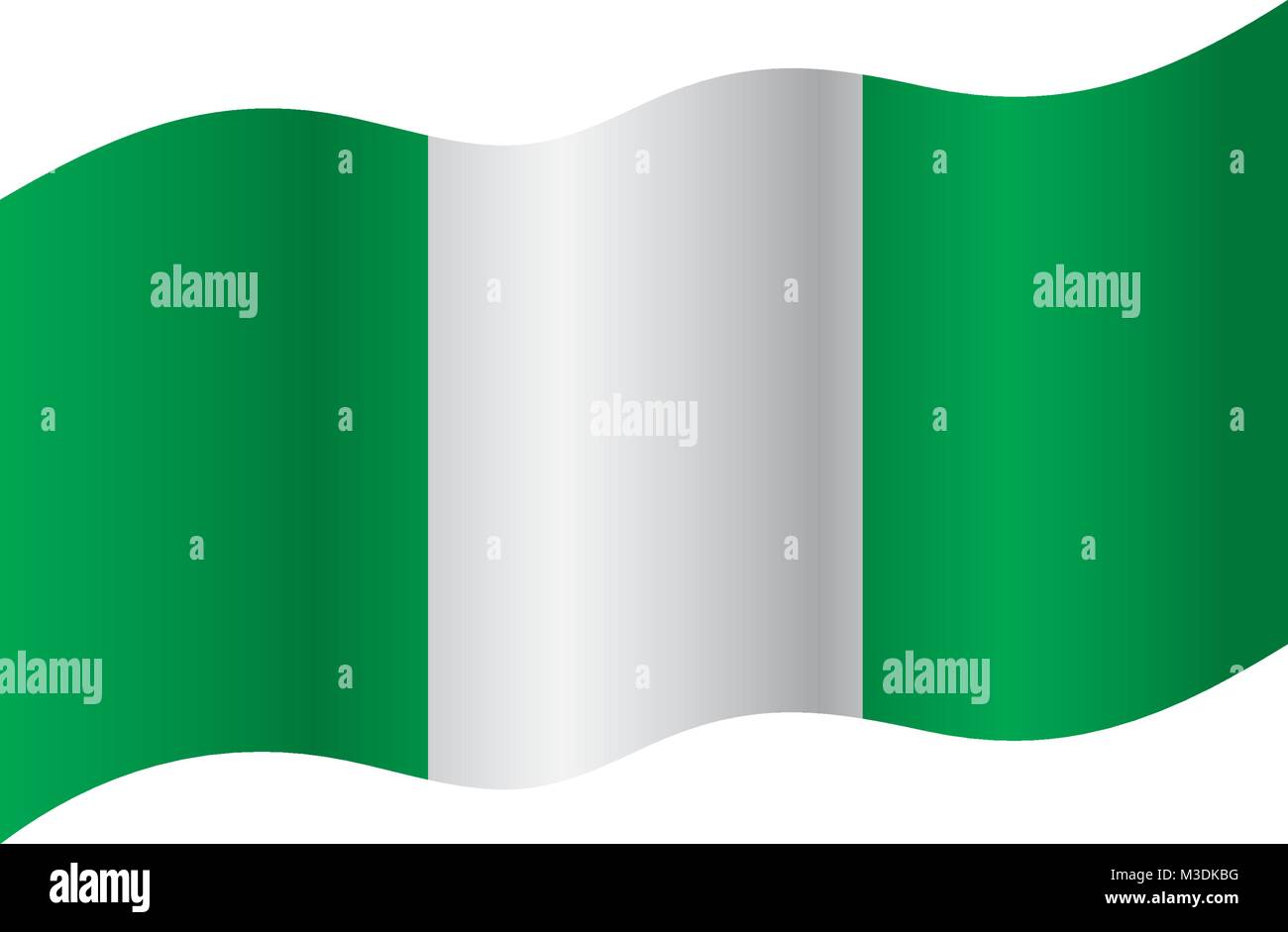Nigeria flag, vector illustration Stock Vector Image & Art - Alamy