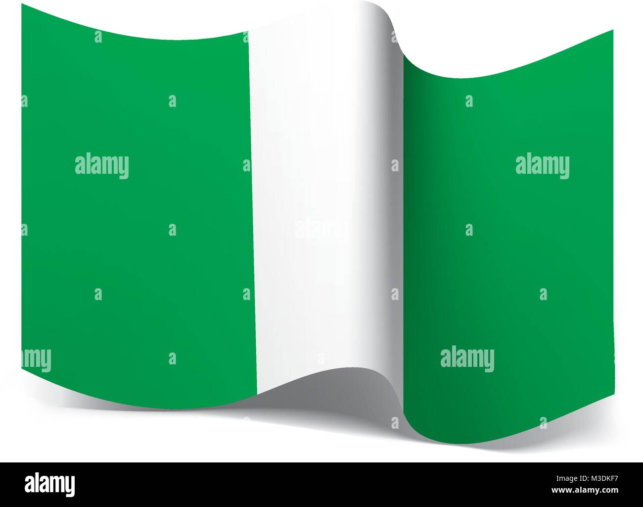 Nigeria flag, vector illustration Stock Vector Image & Art - Alamy