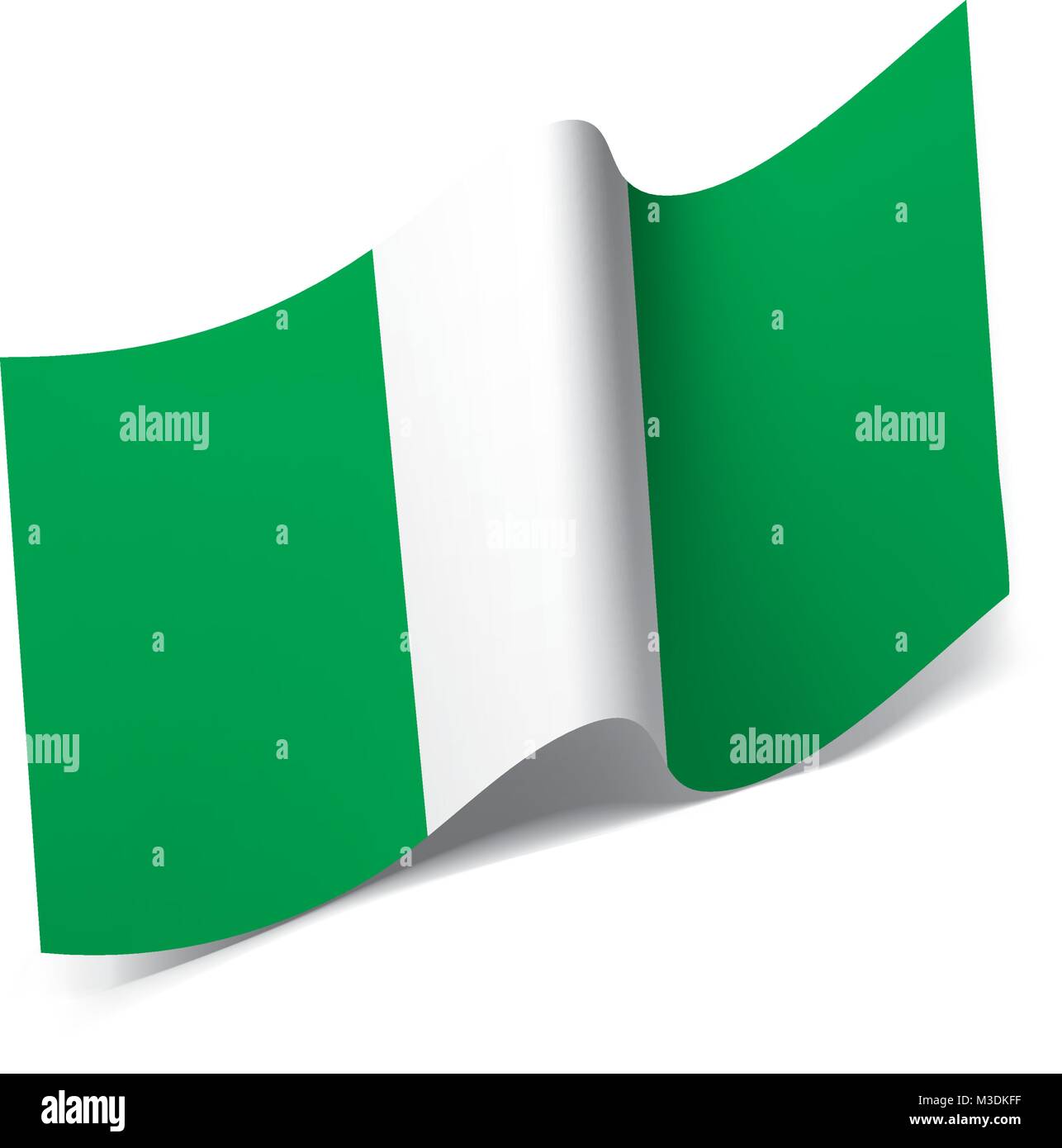 Nigeria flag, vector illustration Stock Vector Image & Art - Alamy
