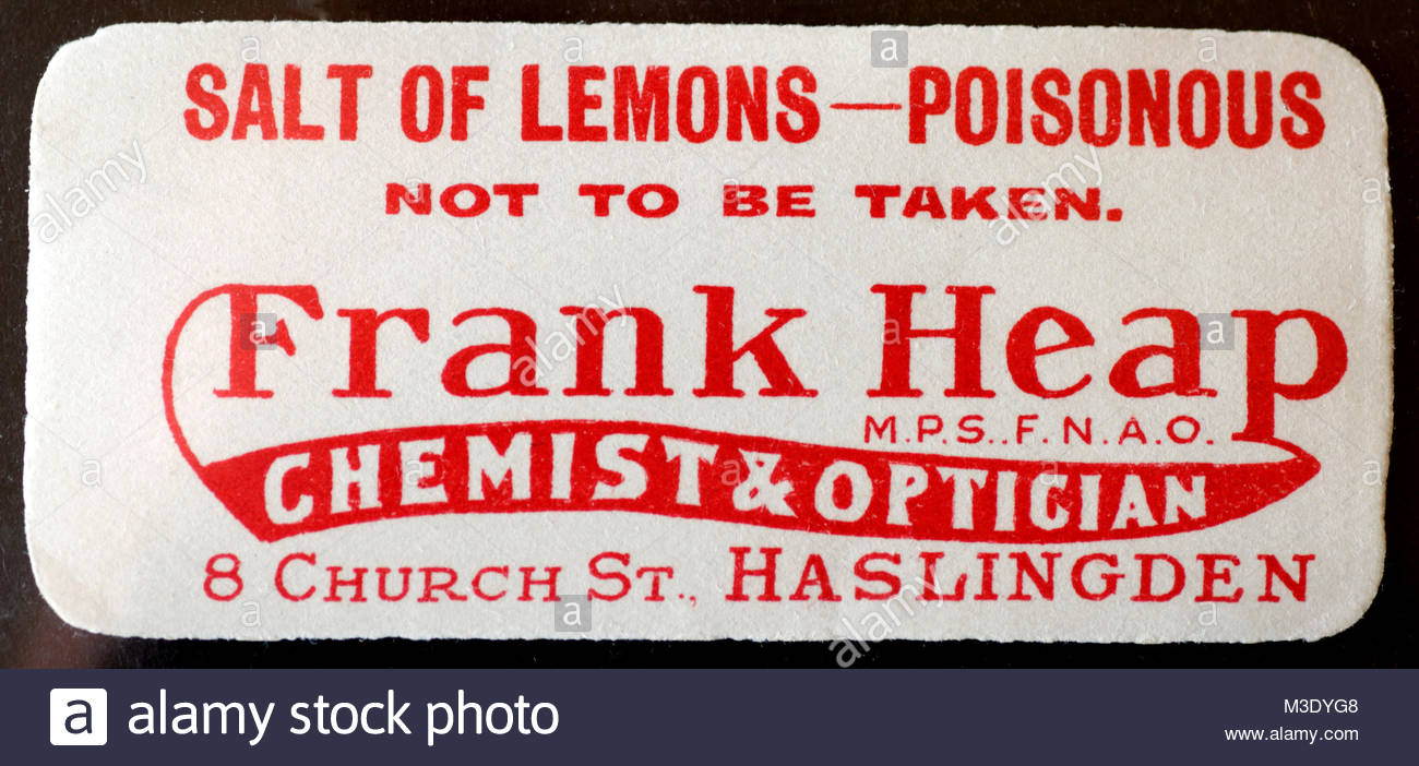 Vintage Chemist labels for Medicine bottles early 1900s - Salt of ...