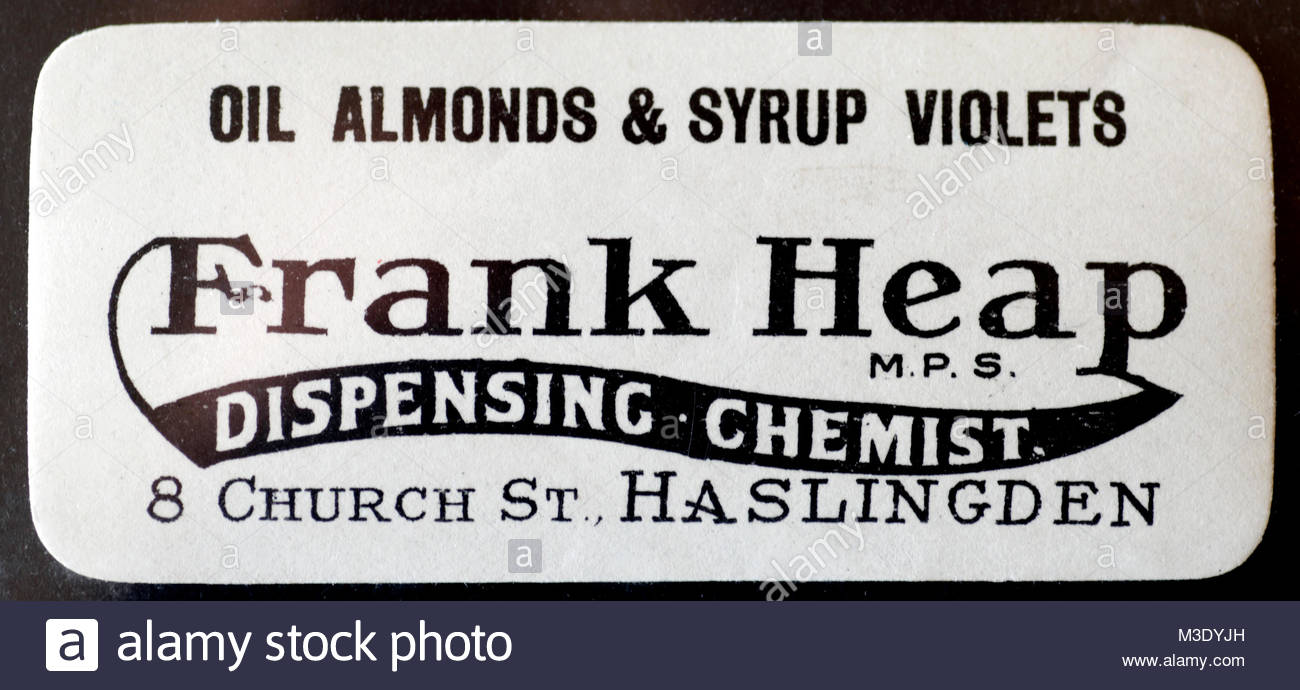 Vintage Chemist labels for Medicine bottles early 1900s - Oil Almonds ...