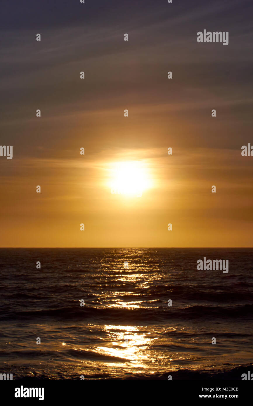 Sunset at Malibu Beach Stock Photo - Alamy