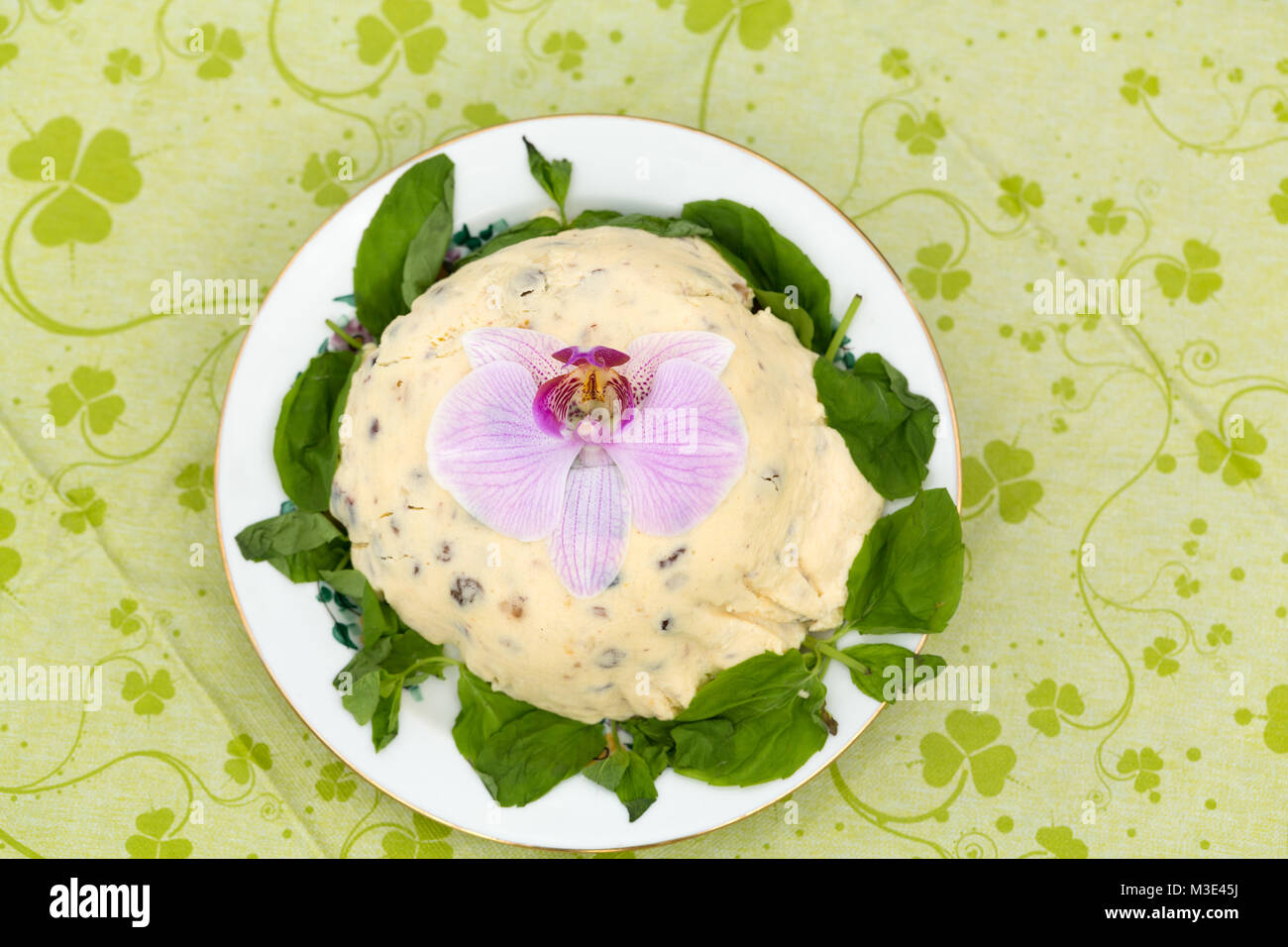 Quark dessert, paskha, Russian Easter sweet treat Stock Photo - Alamy