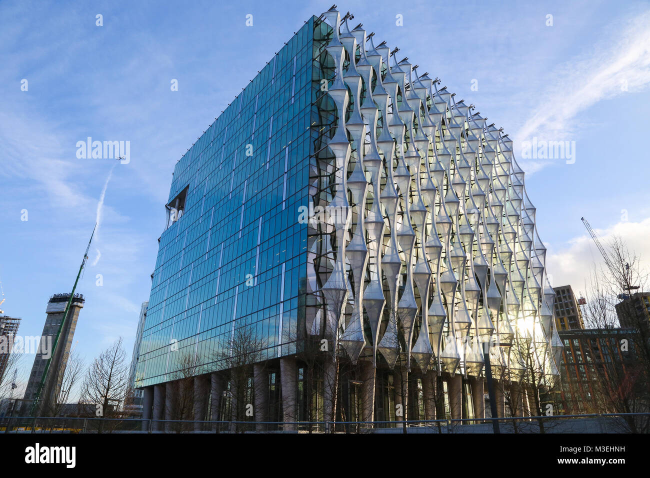 Exterior views of the new United States Embassy been built in London ...
