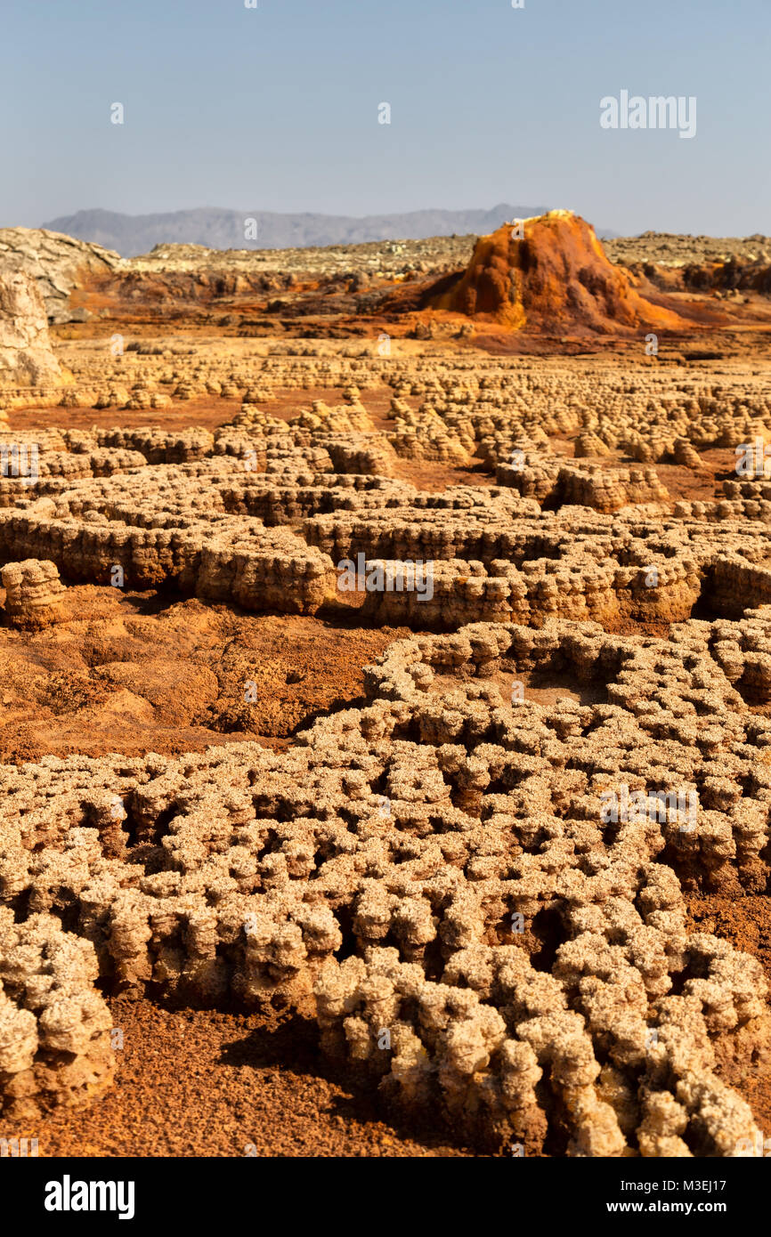 in danakil ethiopia africa the volcanic depression of dallol Stock ...