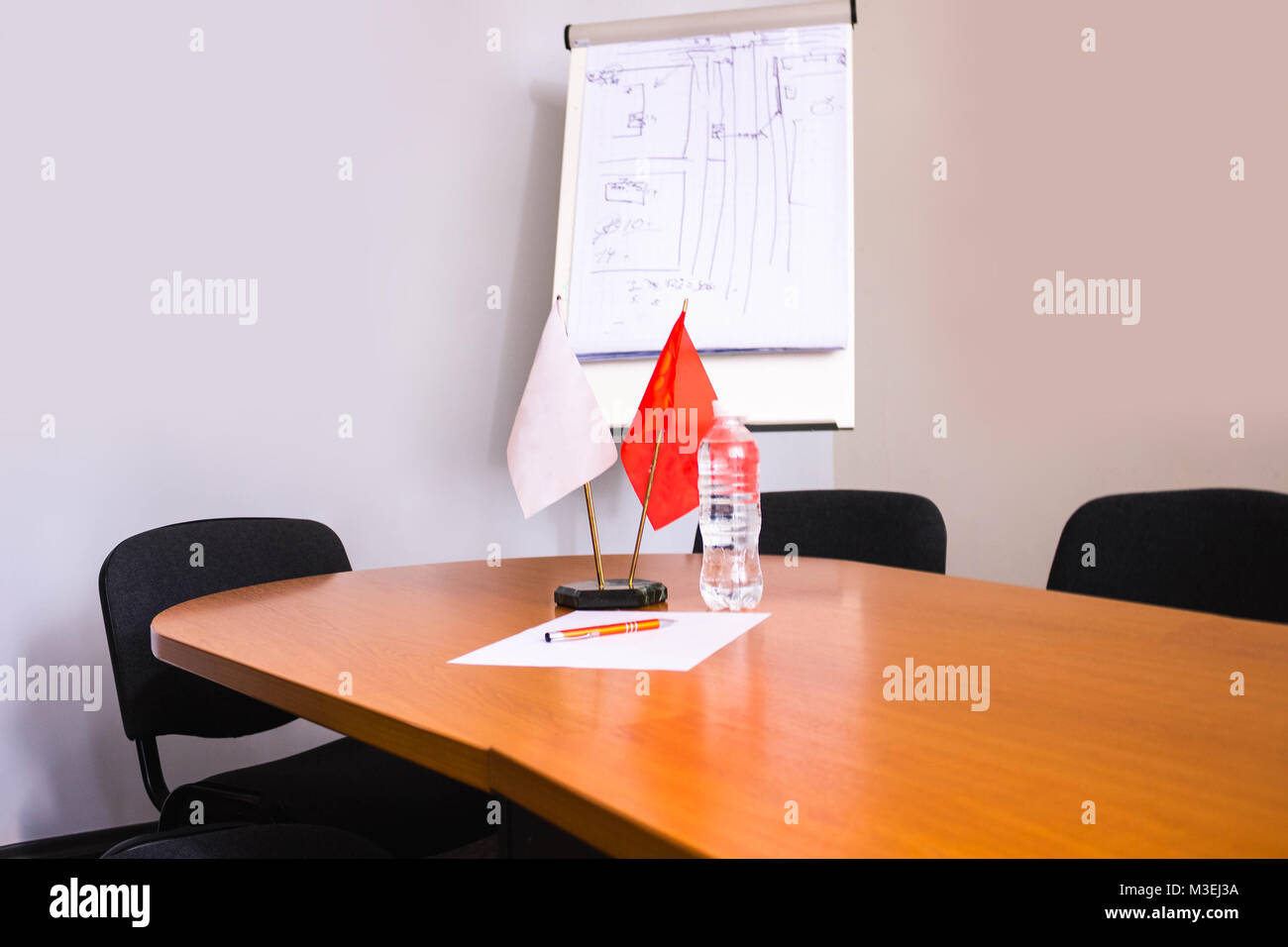 Flags on table Background Stock Photo - Alamy