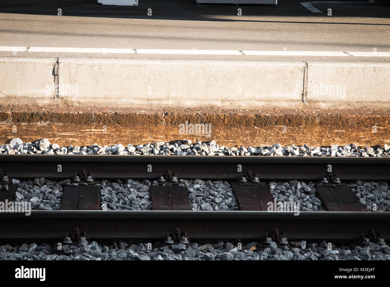 Steel train rails hi-res stock photography and images - Alamy