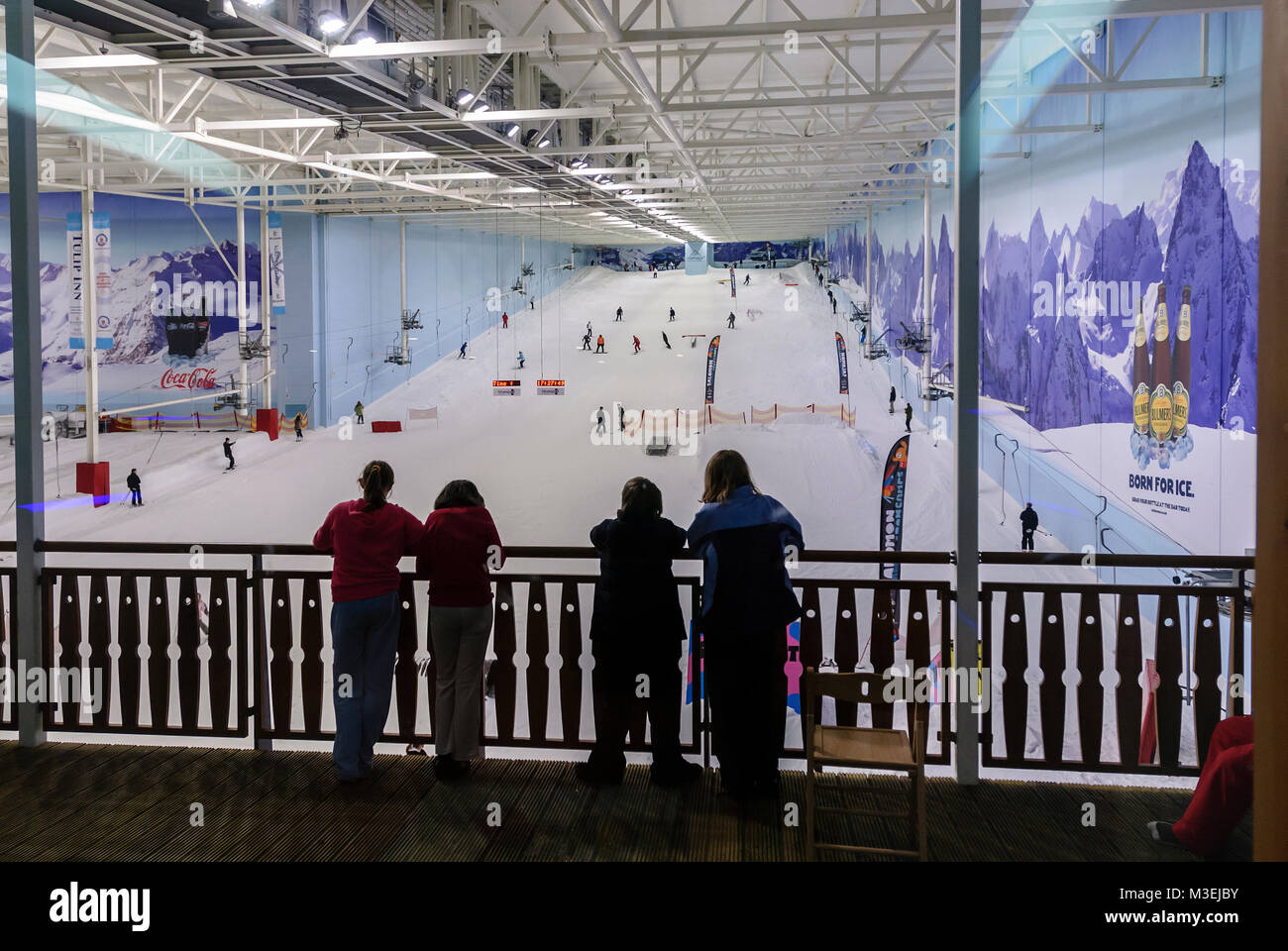 The Chillfactore ski slope in Trafford Park Manchester Stock Photo - Alamy