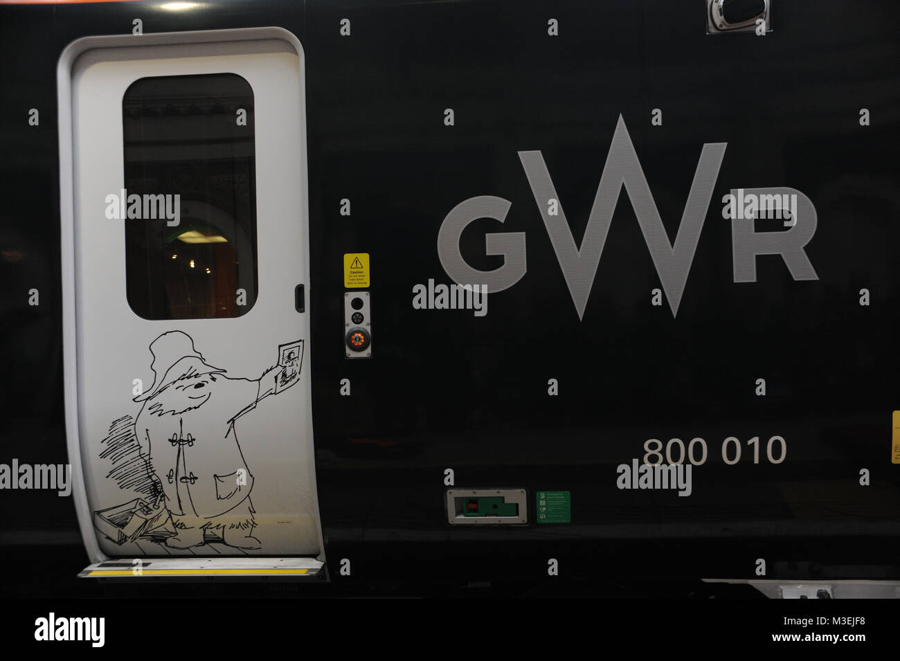 The train, 800010, is unveiled by his daughter Karen Jankel at a ...