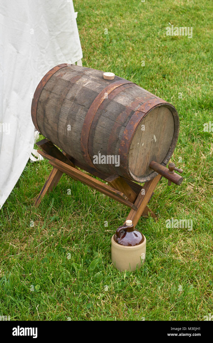 American Civil War Military bivouac and camp life re-enactment Stock ...