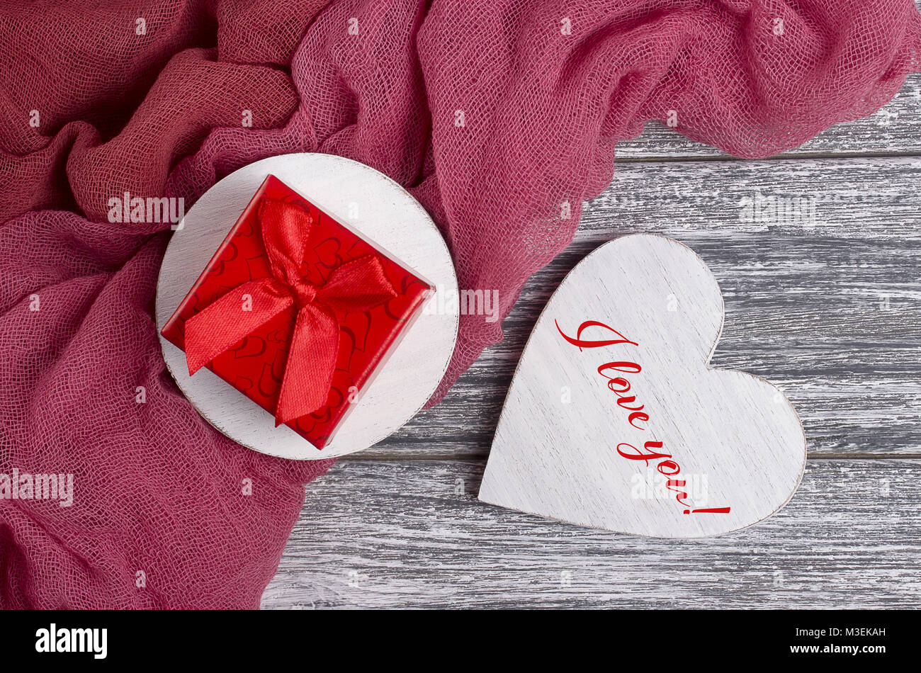 Valentines day greeting card with lettering I Love you Stock Photo - Alamy