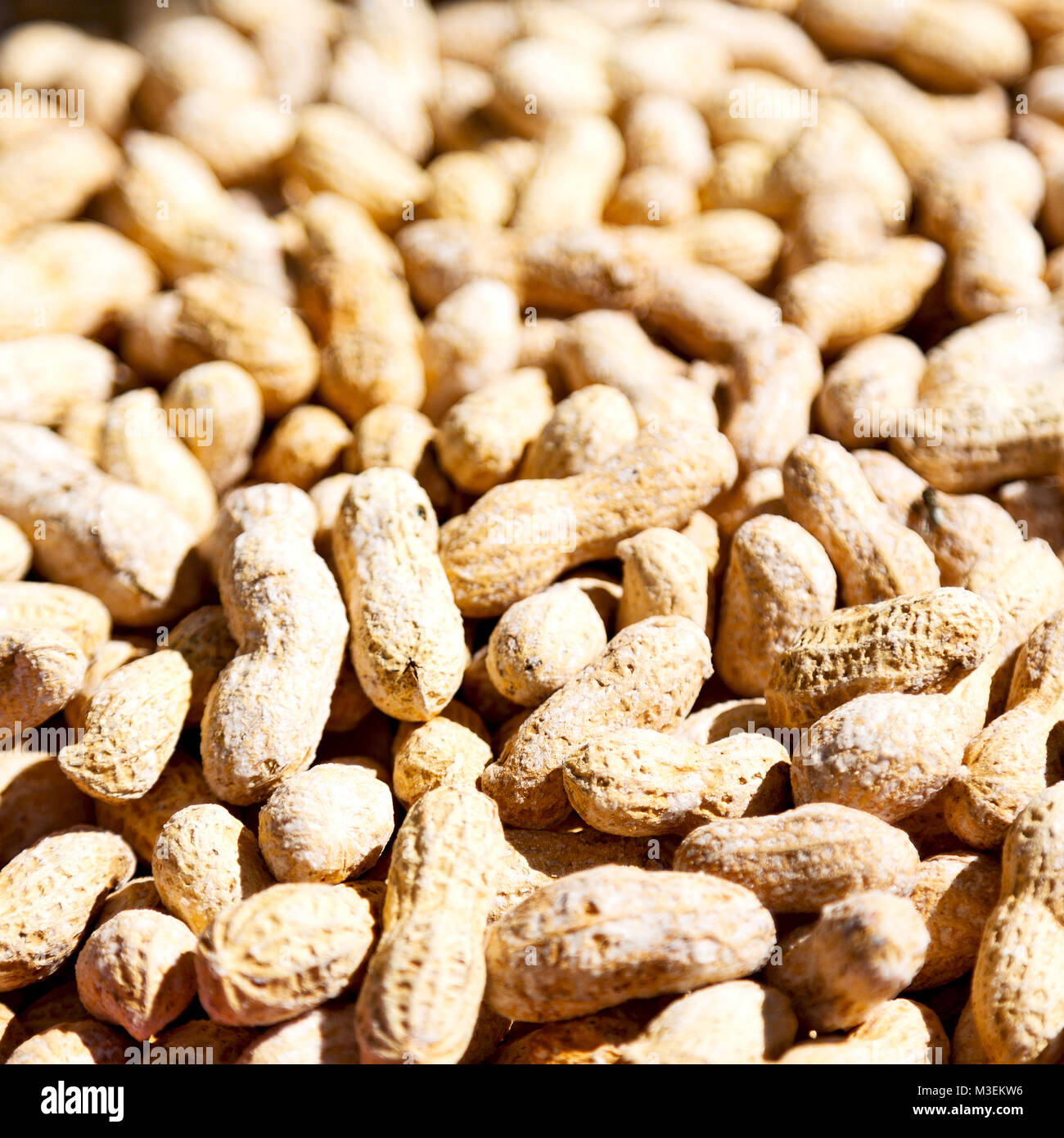 in the market lots of peanuts like concept of healthy food and snack ...