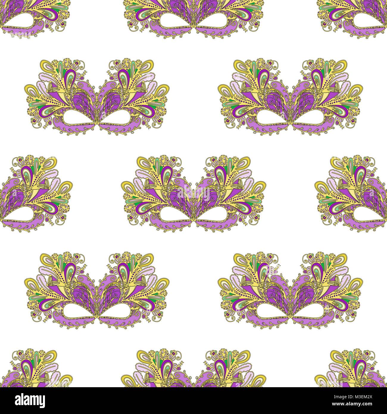 Colorful festival mask feathers vector hi-res stock photography and ...