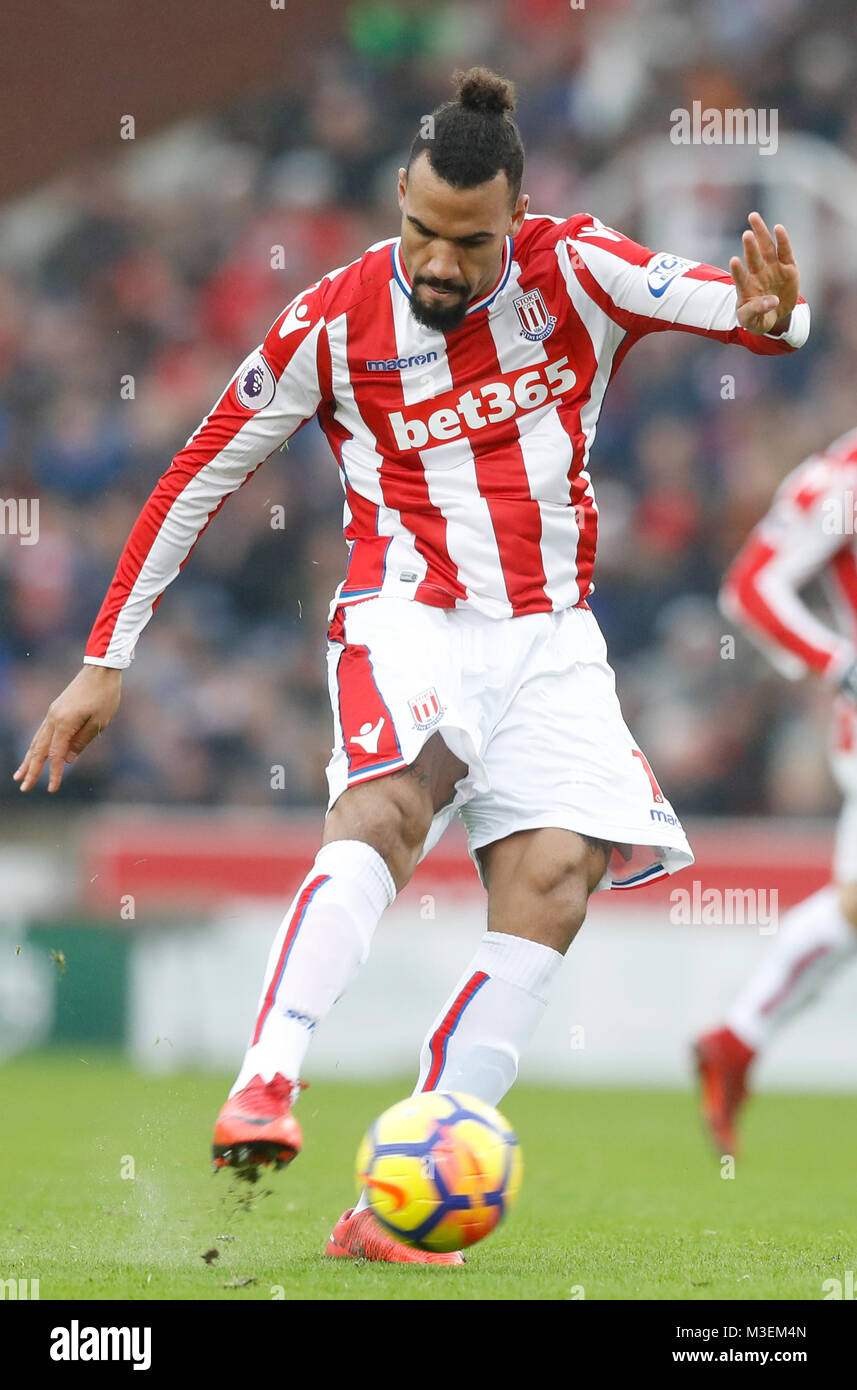 Stoke City's Eric Maxim Choupo-Moting during the Premier League match ...