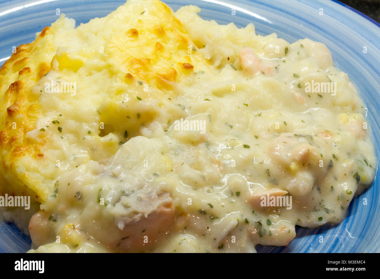 Plated fish pie hi-res stock photography and images - Alamy