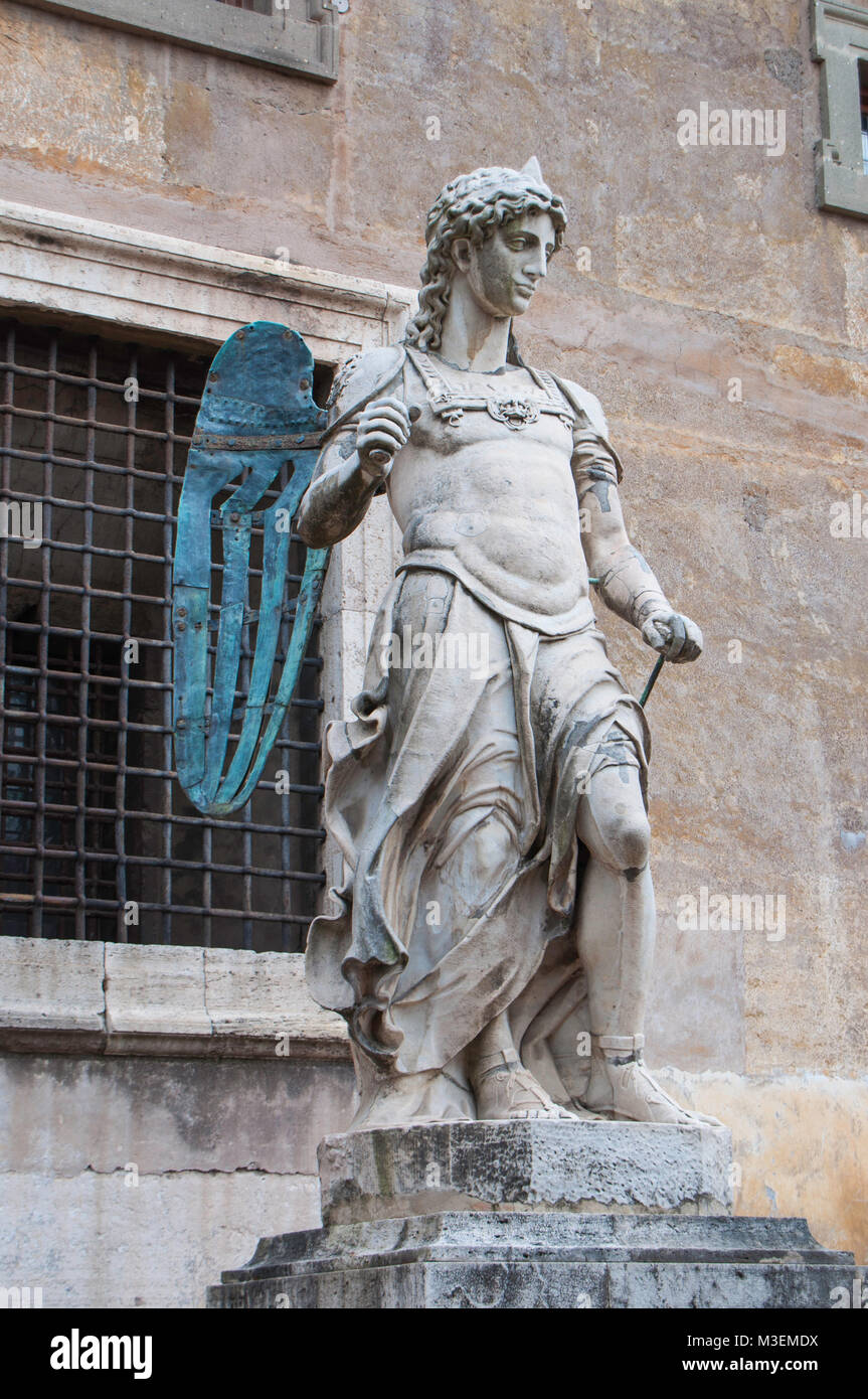 Italy rome archangel michael statue hi-res stock photography and images ...