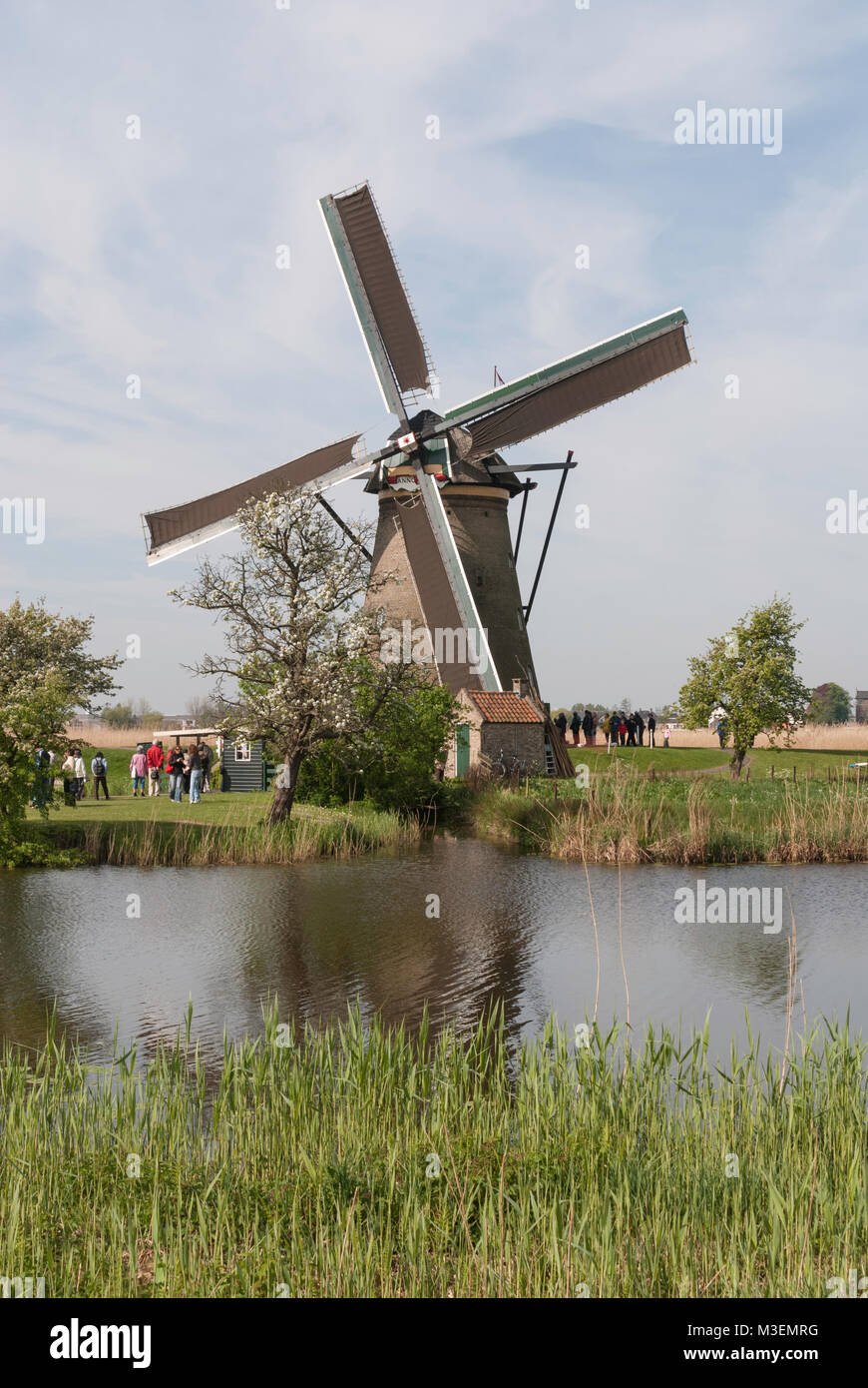 one of the famous windmills at Kinderdijk in the Netherlands a UNESCO ...