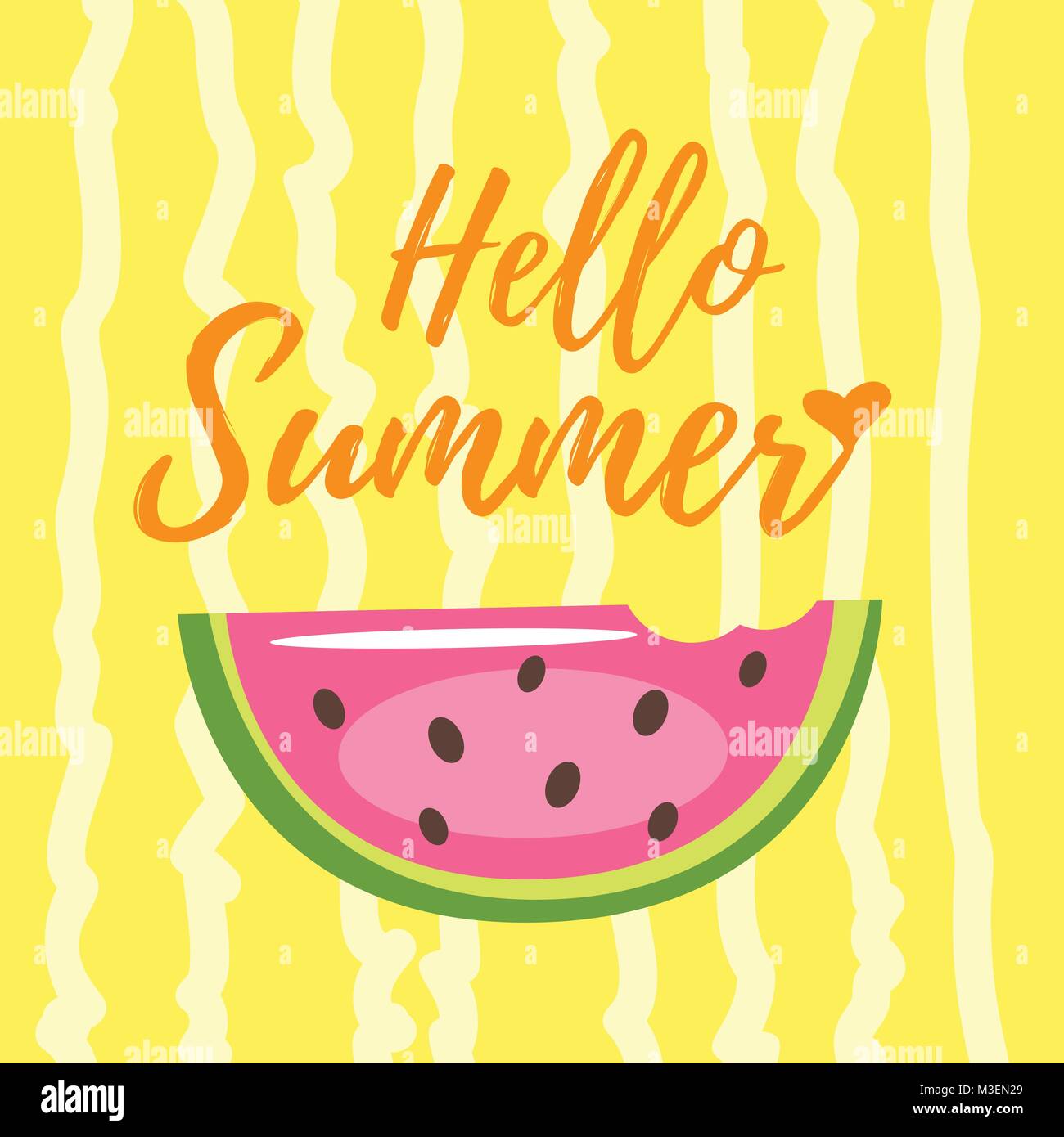 Hello melon Stock Vector Images - Alamy