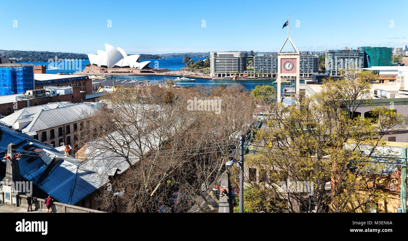 in australia sydney opera house the bay and the skyline of the city ...