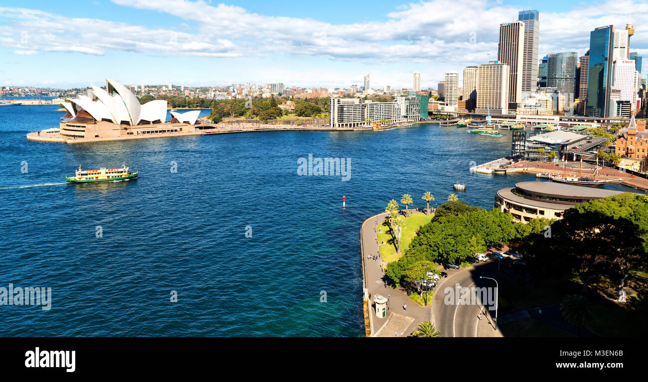 in australia sydney opera house the bay and the skyline of the city ...