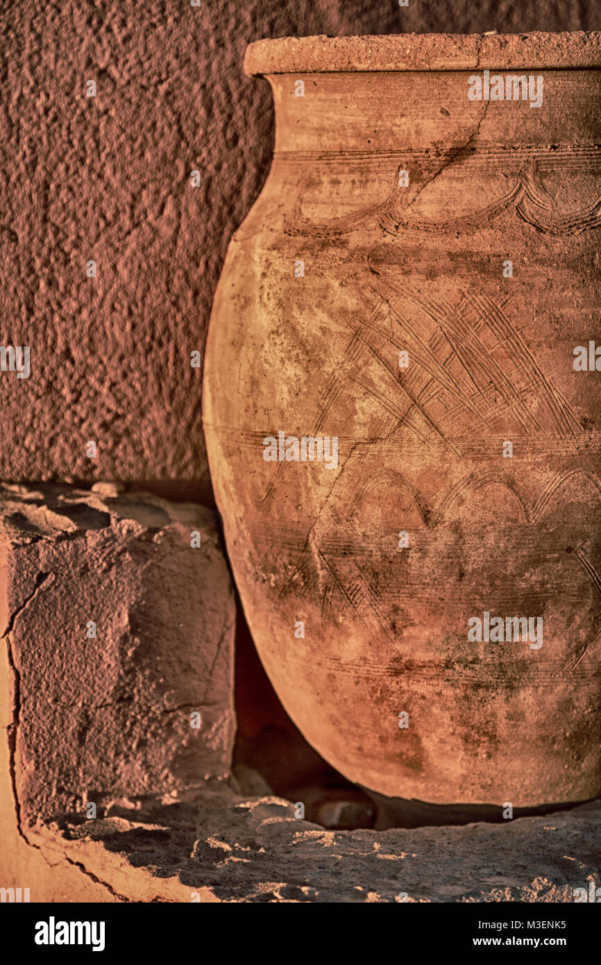 in iran pottery and house like container and ornament Stock Photo - Alamy