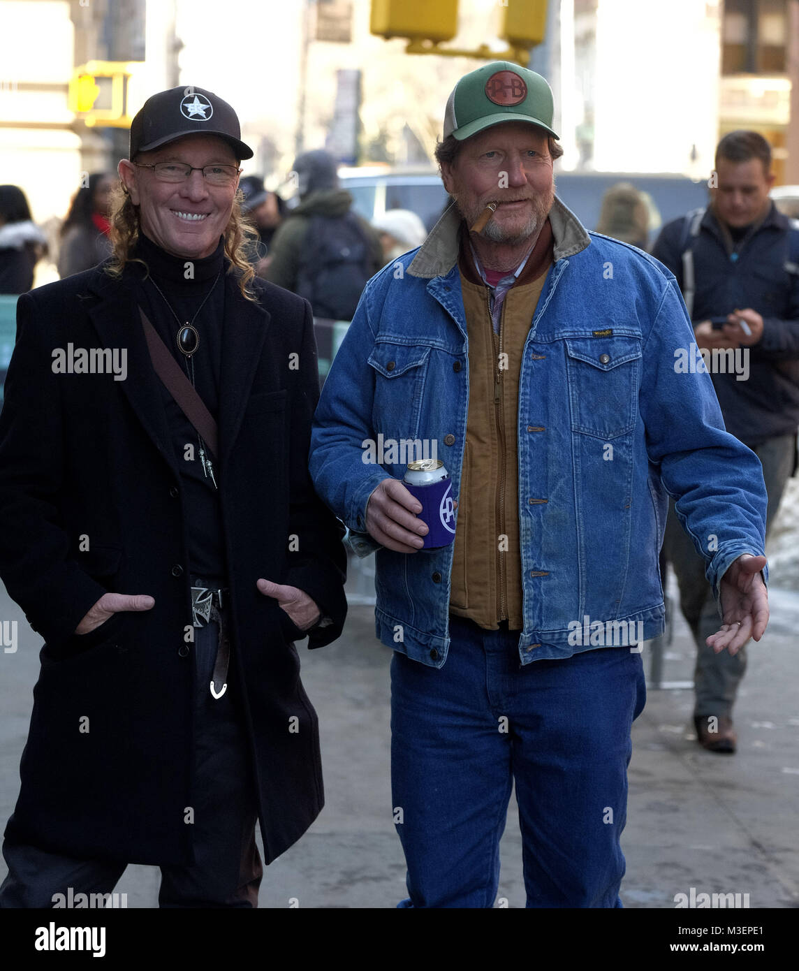 Rooster McConaughey and Wayne 'Butch' Gilliam arrive at AOL Build ...