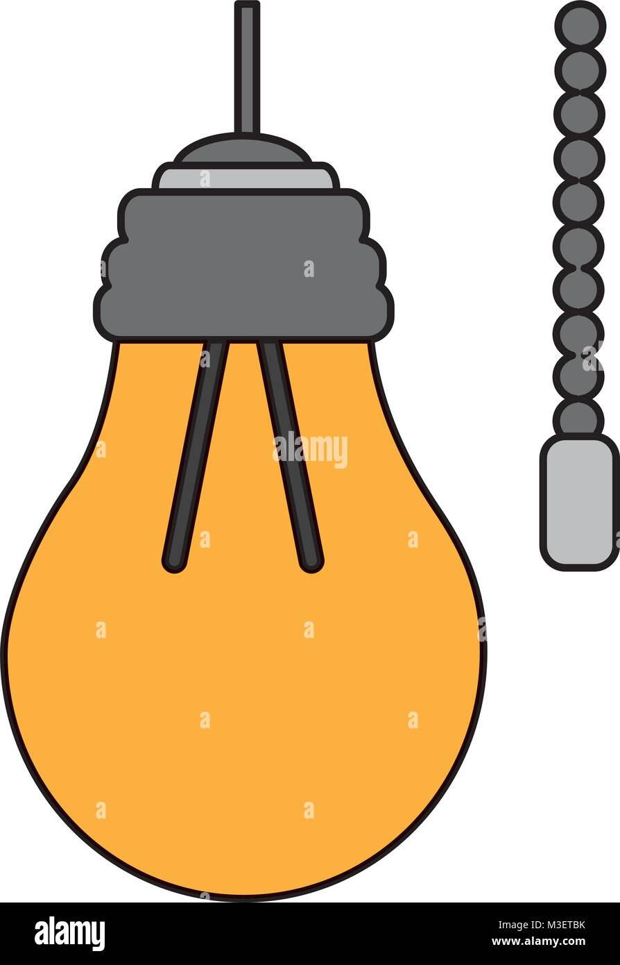 Light bulb filament hanging Stock Vector Images - Alamy