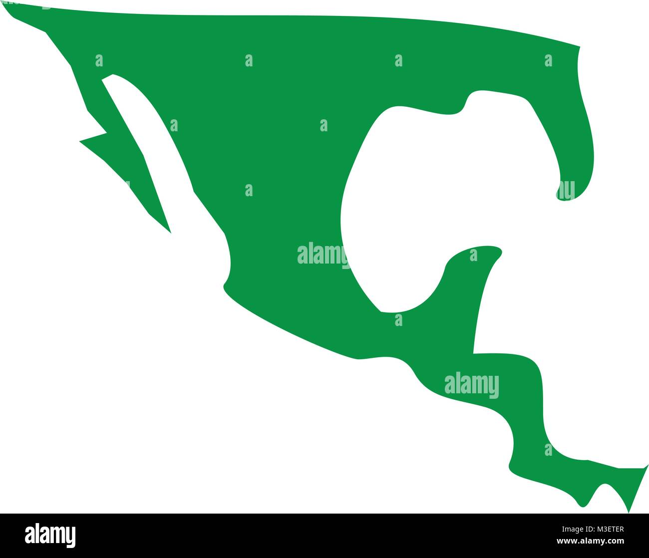 silhouette map of mexico country Stock Vector Image & Art - Alamy
