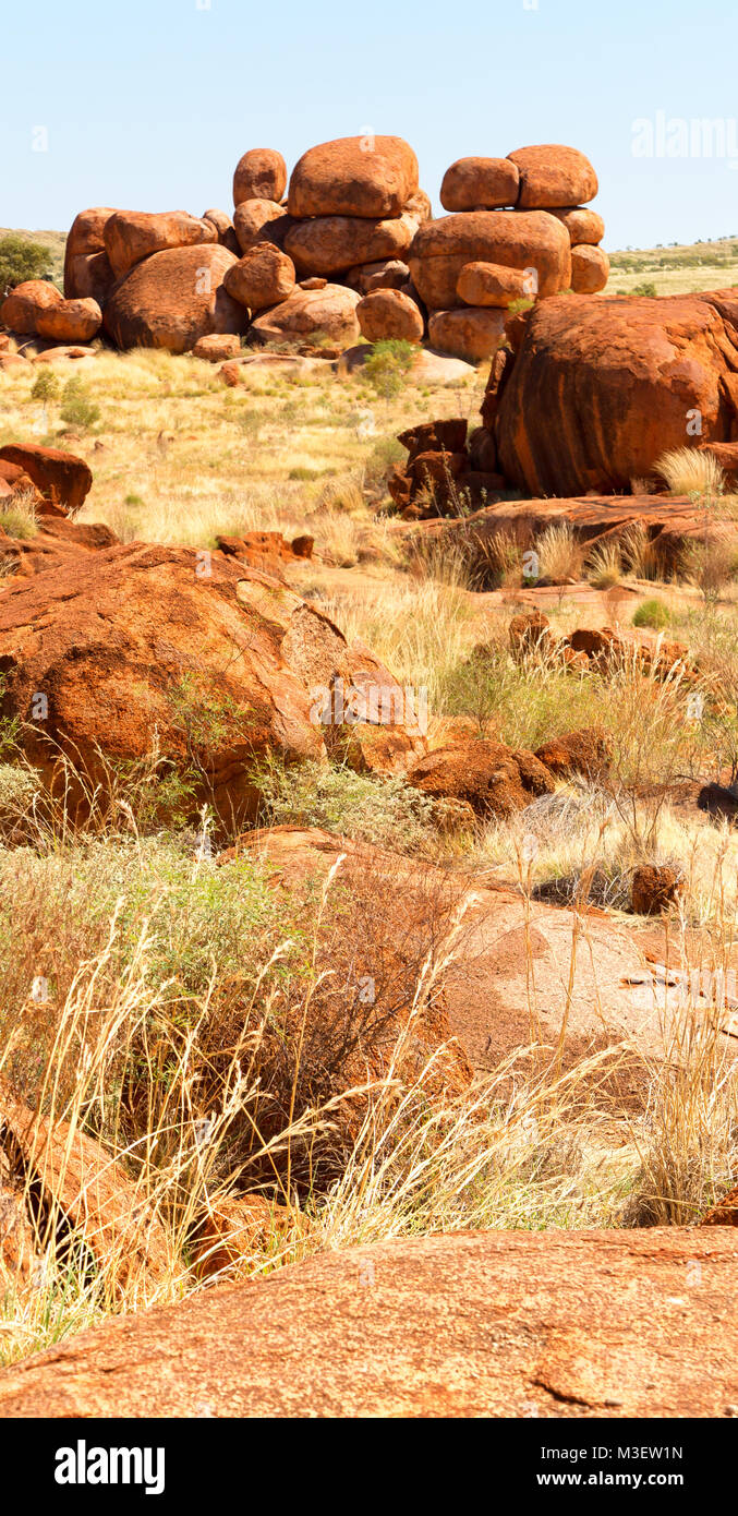 in australia the rocks of devil s marble in the northern territory ...